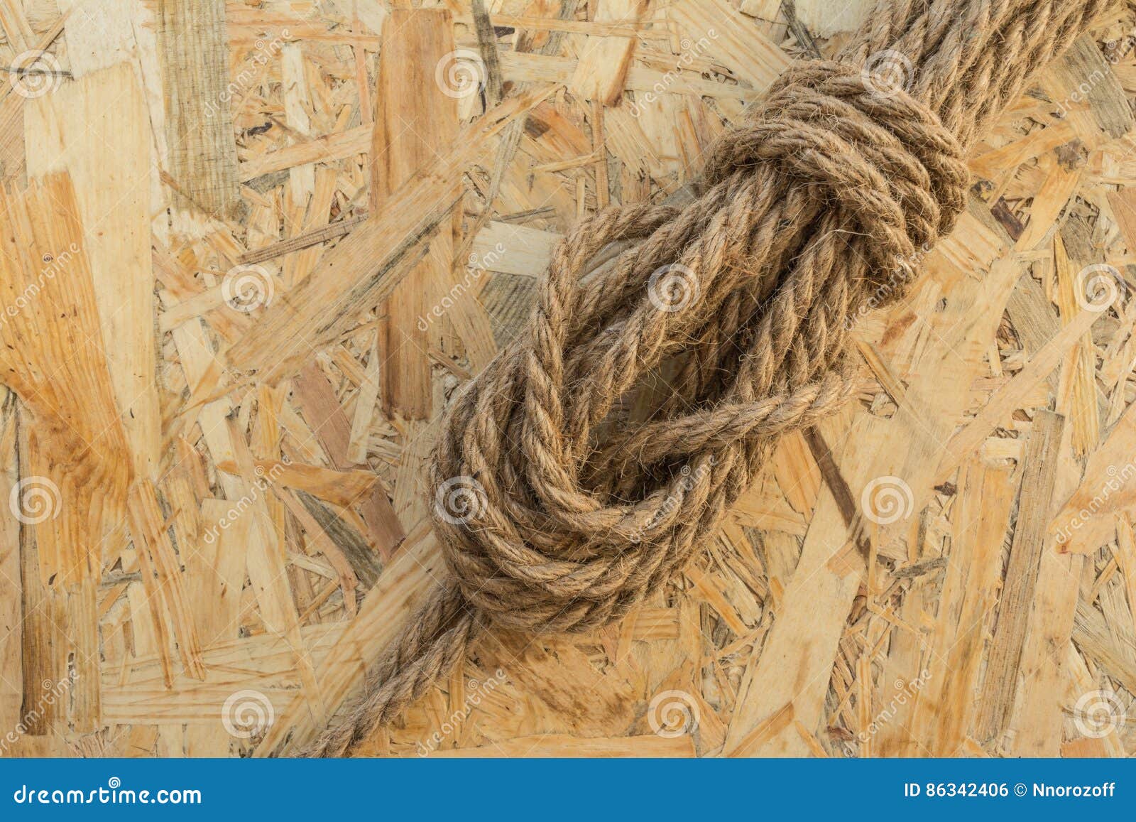 Knot rope made of flax stock photo. Image of basis, empty - 86342406
