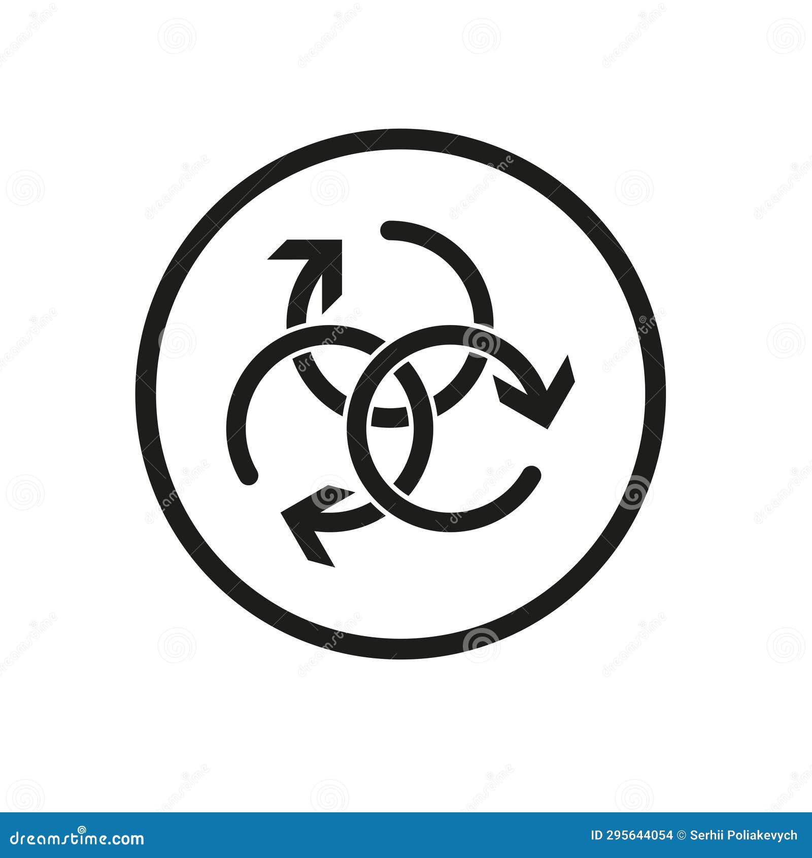 Knot Rotation Icon. Vector Illustration Stock Vector - Illustration of ...