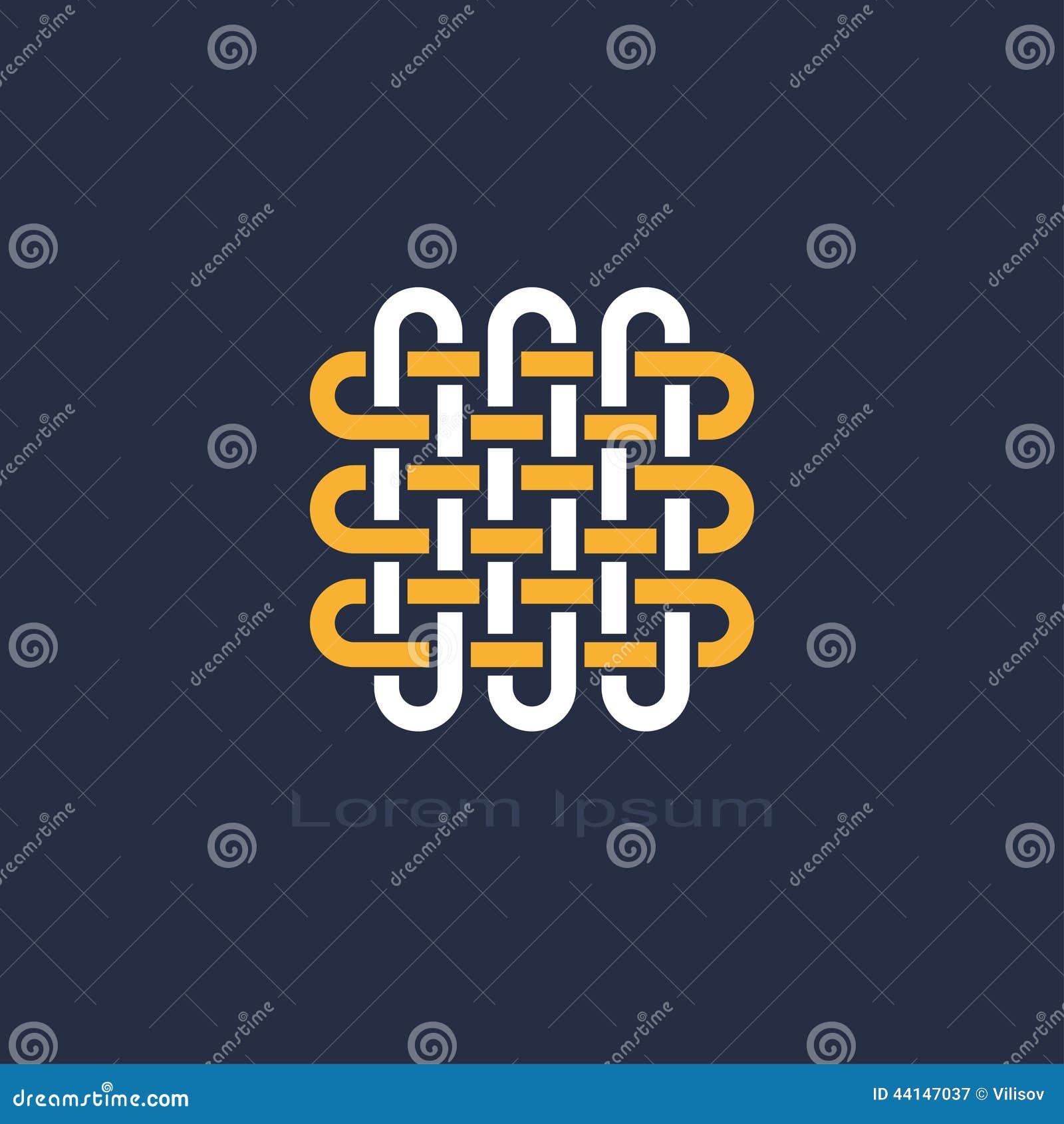 Knot symbol stock vector. Illustration of internet, orange - 44147037