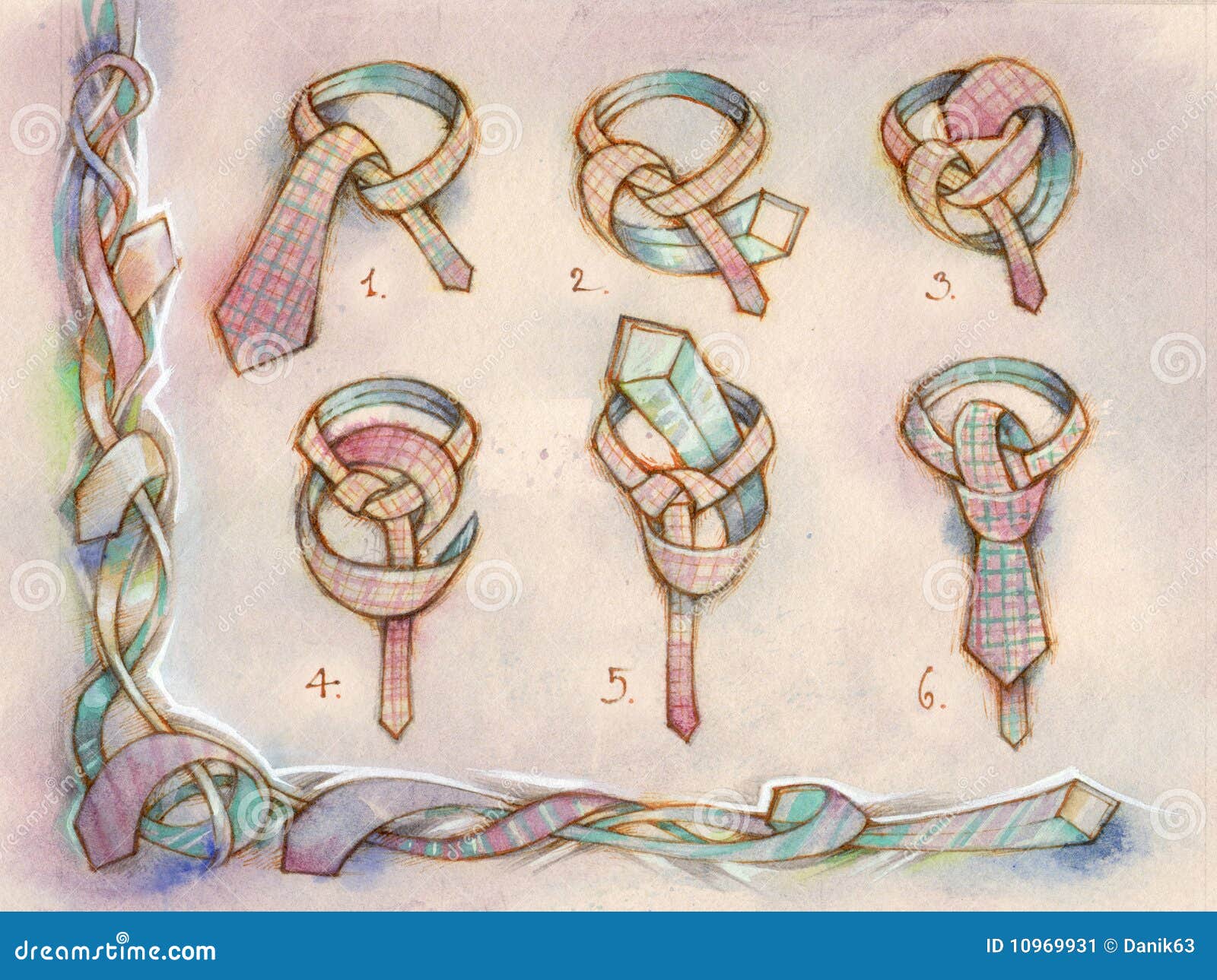 Knot tie stock illustration. Illustration of style, official - 10969931