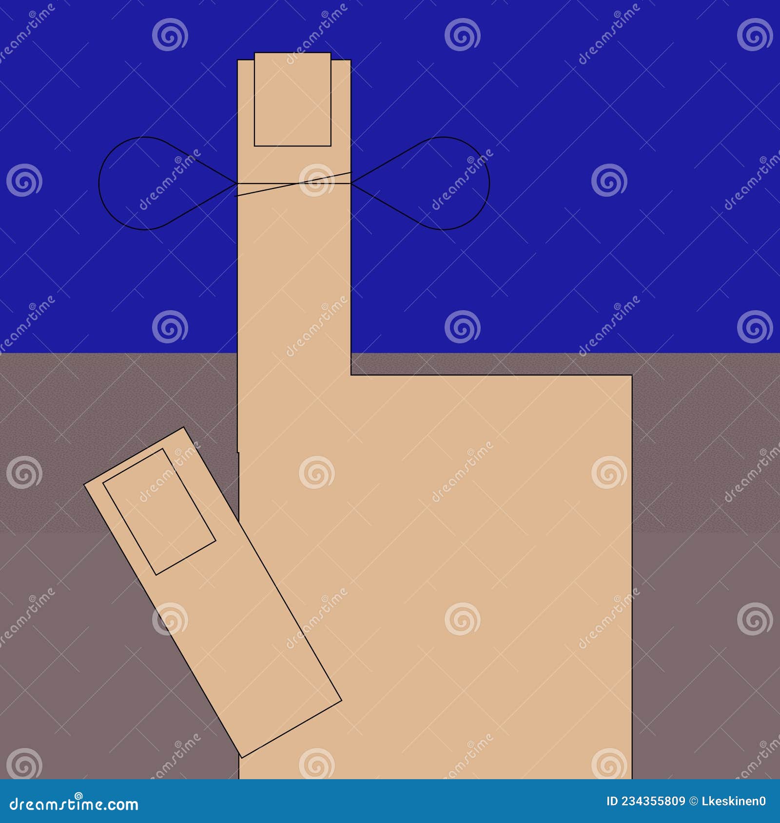 Attention Tied Hands Symbol Of Violence And Bullying. Warning Red Road ...