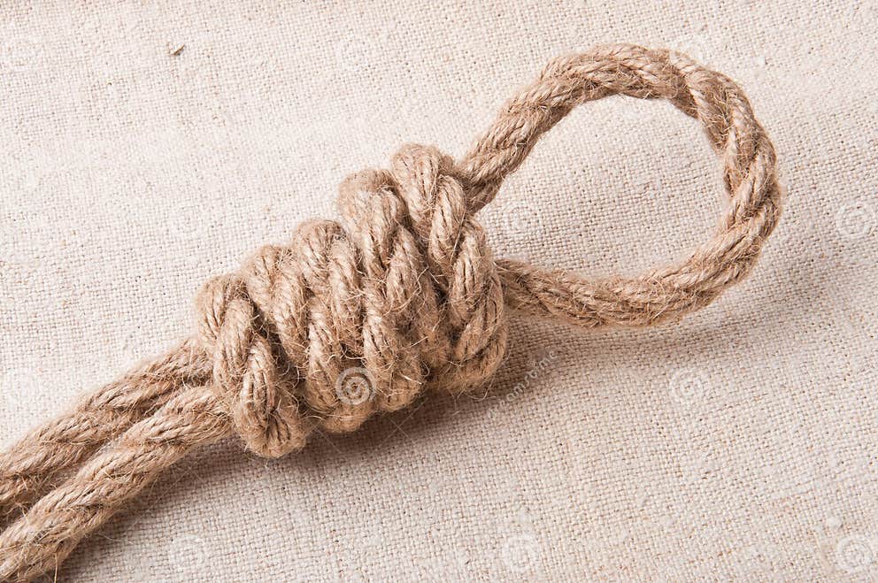 Knotenpunkt vom Seil stockfoto. Bild von aufhängung, bedeutung - 28643182