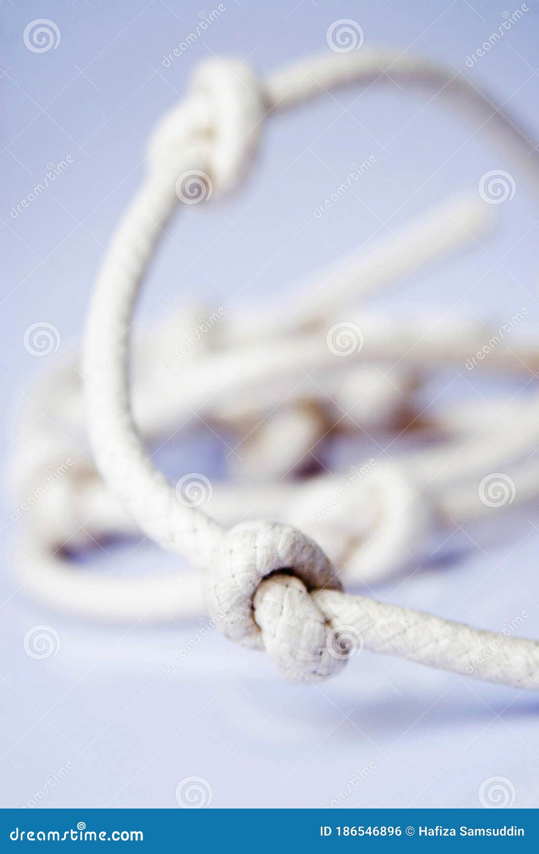 Knots on Rope. Conceptual Image Stock Photo - Image of safety, concept ...