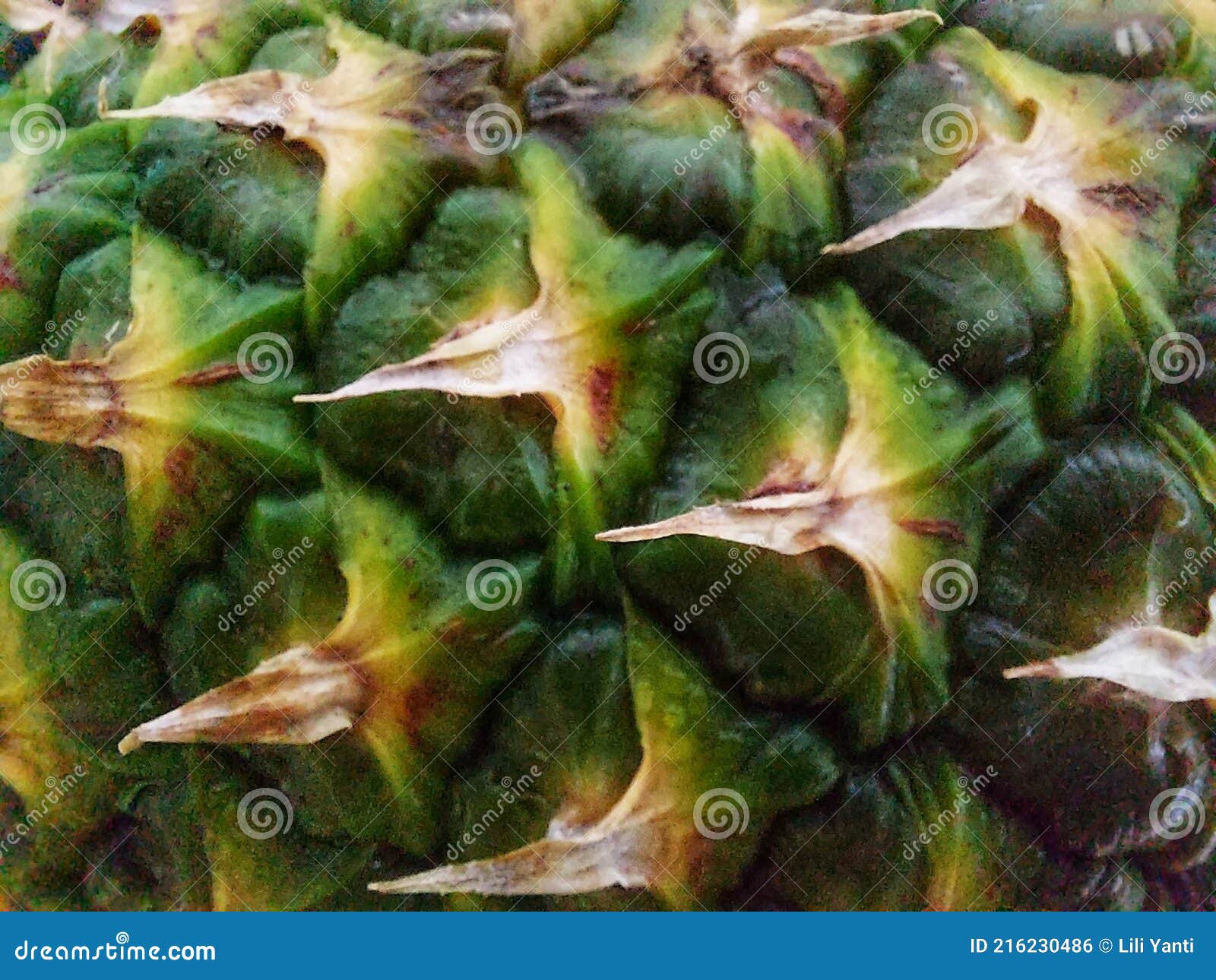 The Knots and Surface Texture of the Pineapple Skin Looks Beautiful and ...