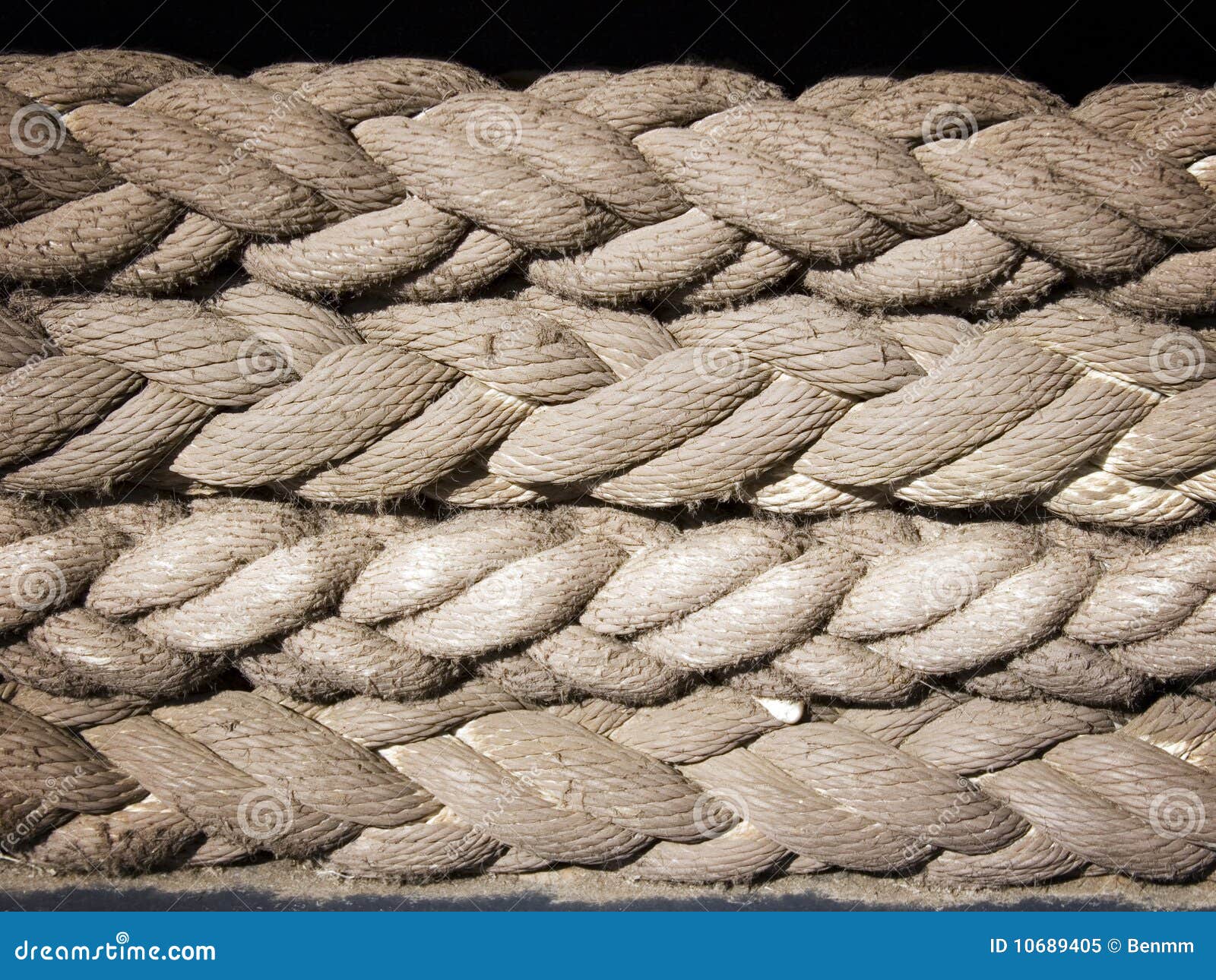 Knotted rope stock image. Image of bonding, climbing - 10689405
