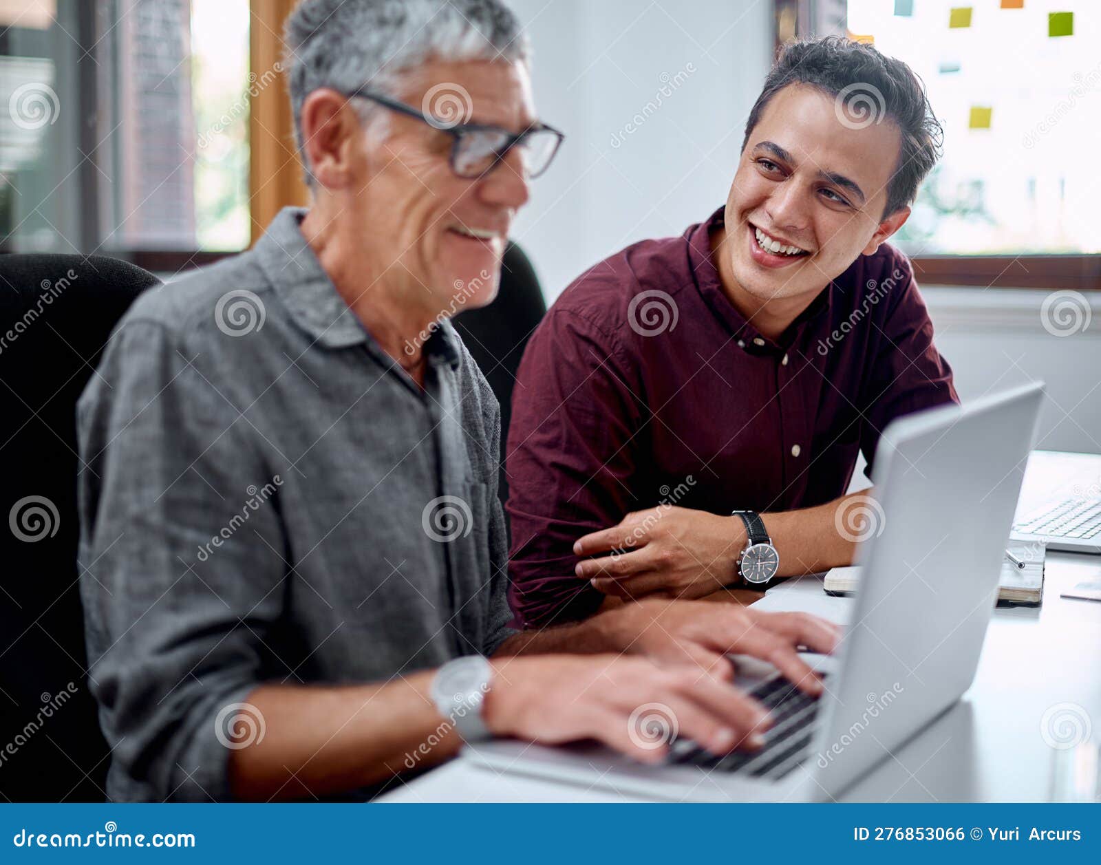 They Know the Importance of Dedication. Two Businessmen Working ...