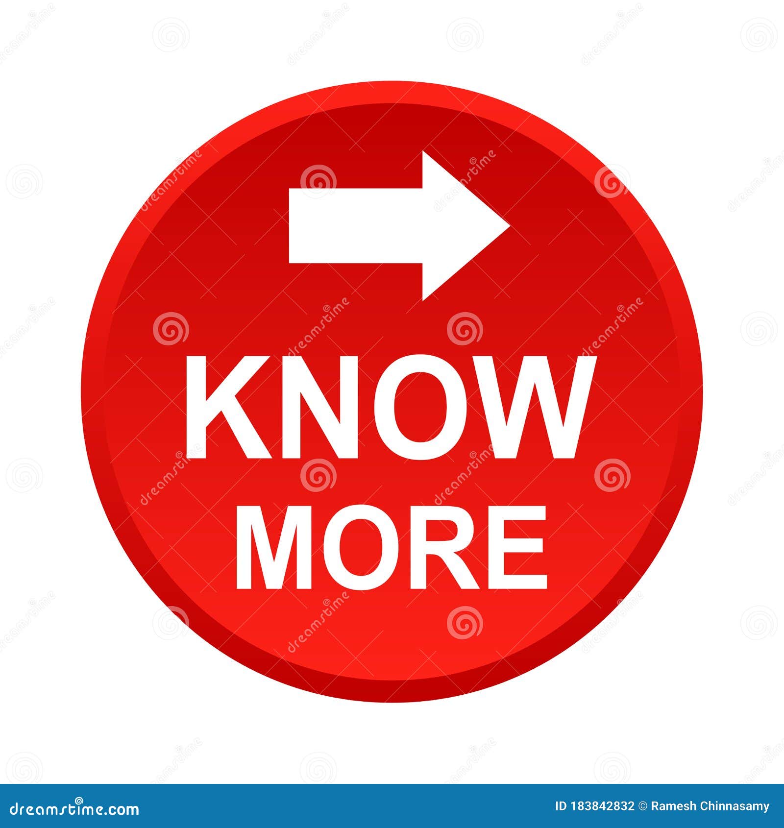 Know more button stock vector. Illustration of communicate - 183842832