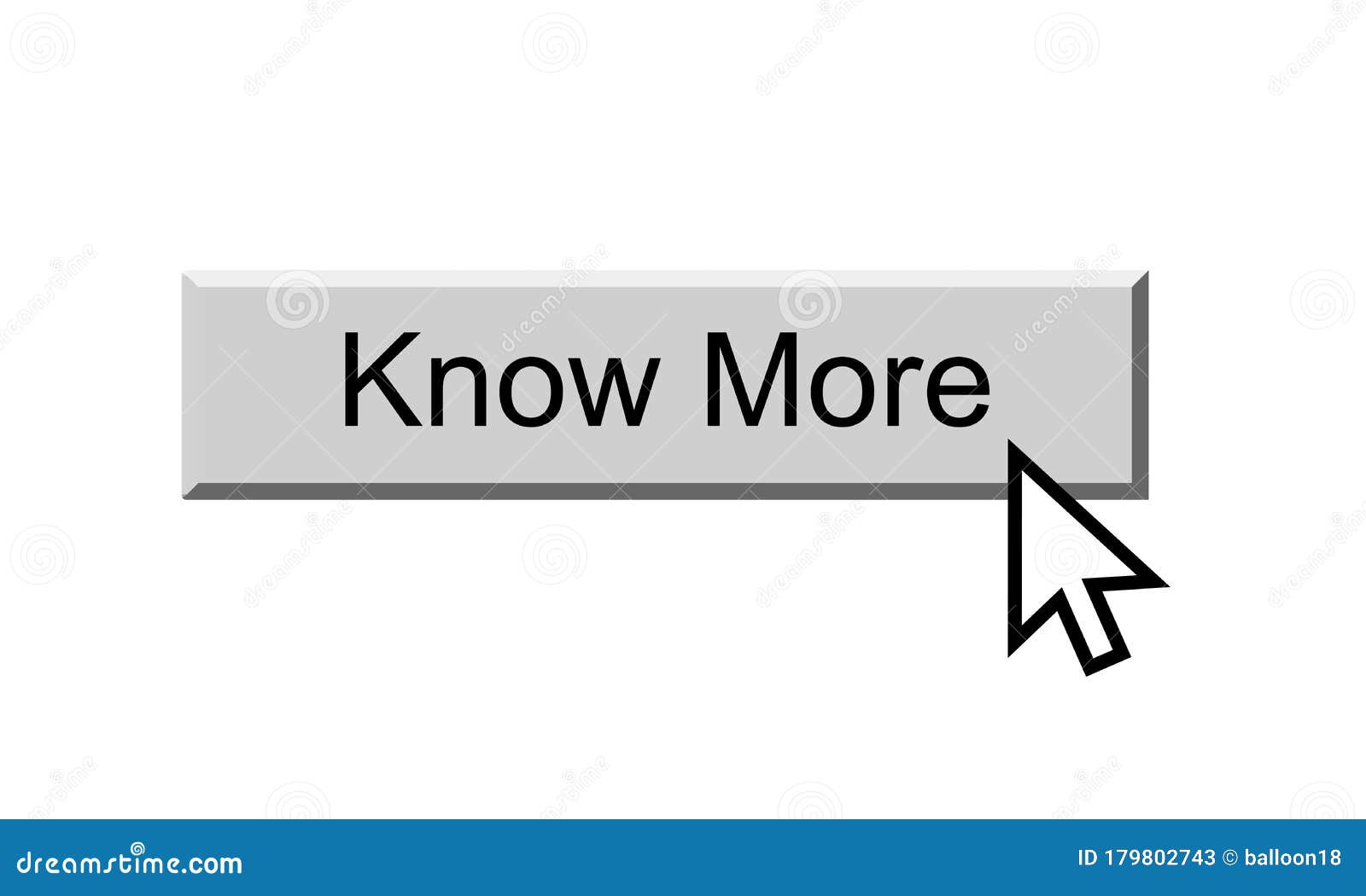 Know more button stock illustration. Illustration of detailed - 179802743