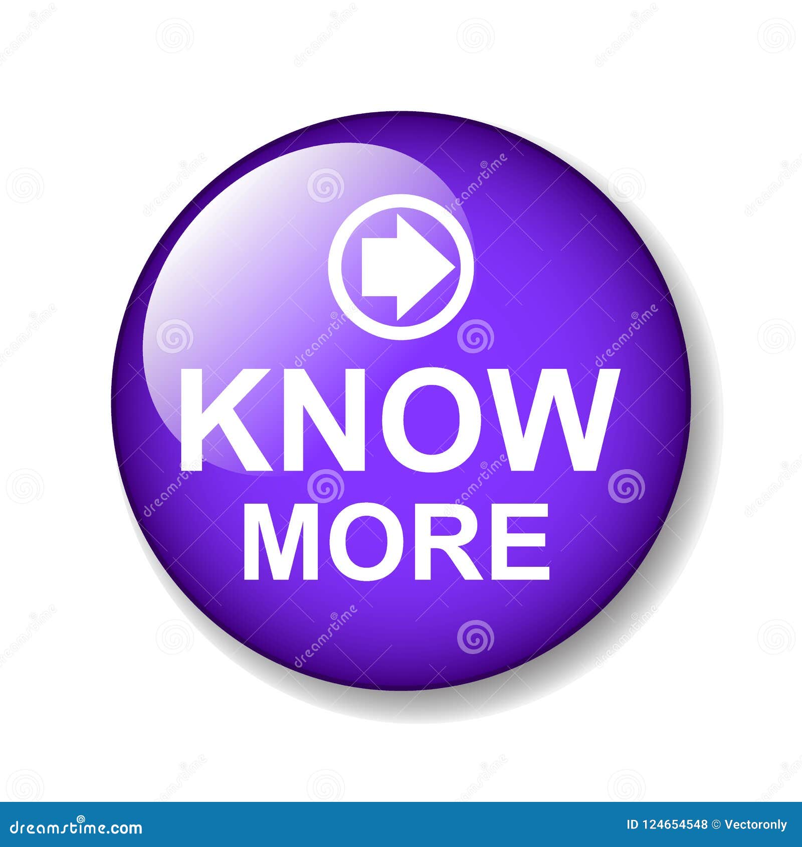 Know more button stock illustration. Illustration of icons - 124654548