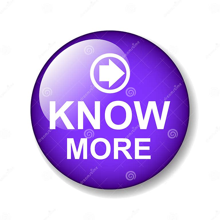 Know more button stock illustration. Illustration of icons - 124654548