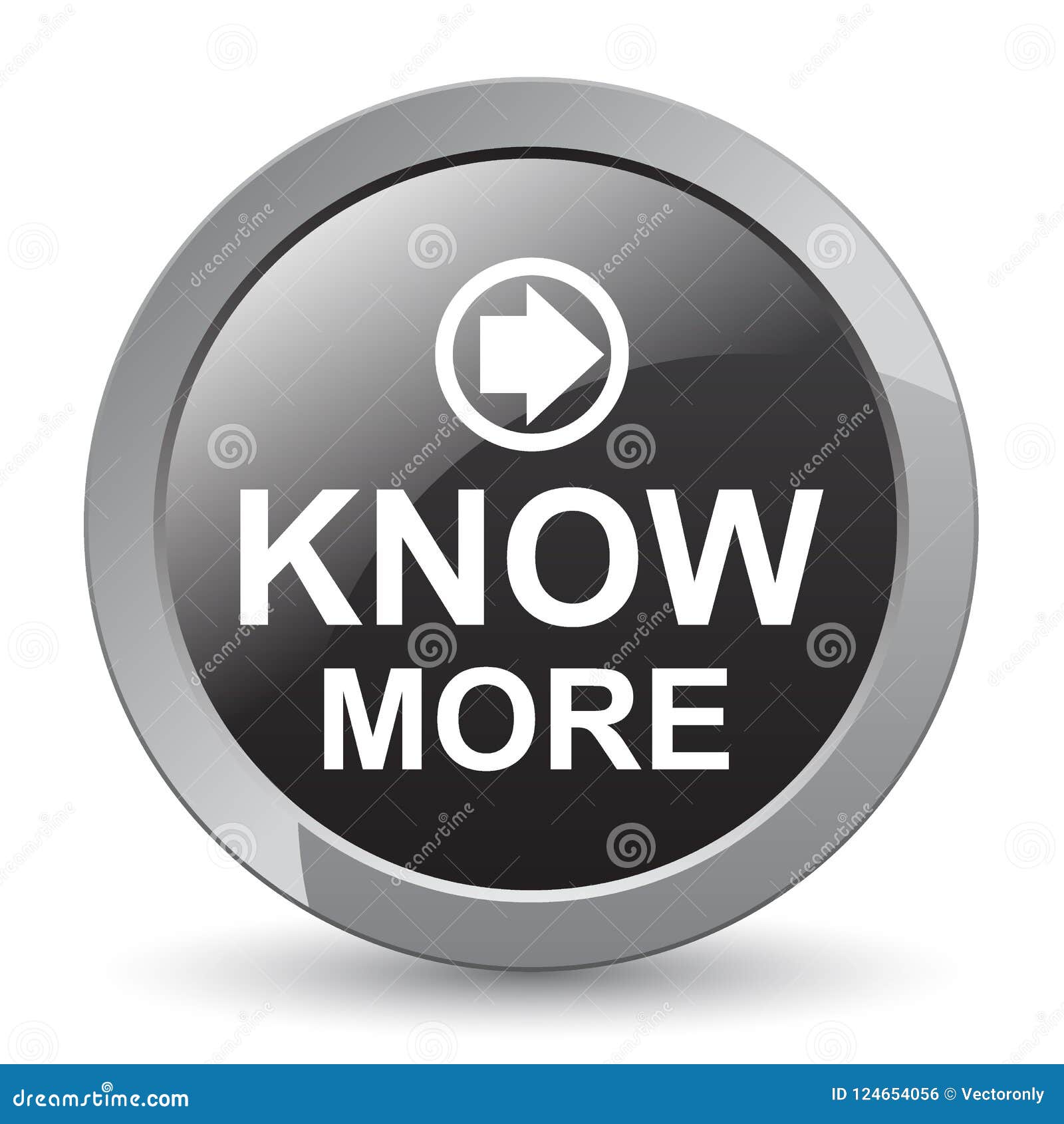 Know more button stock illustration. Illustration of communication ...