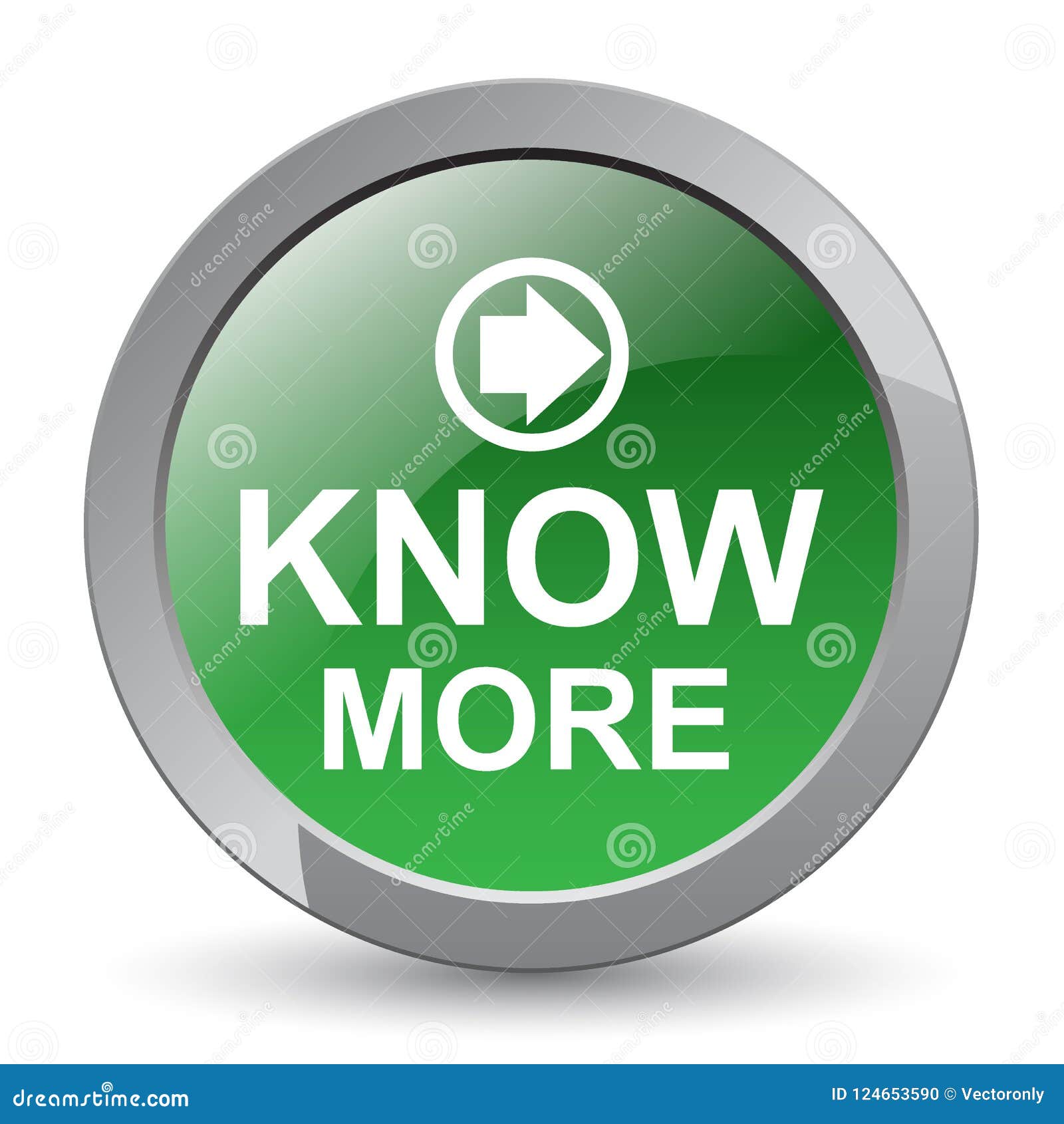 Know more button stock illustration. Illustration of business - 124653590
