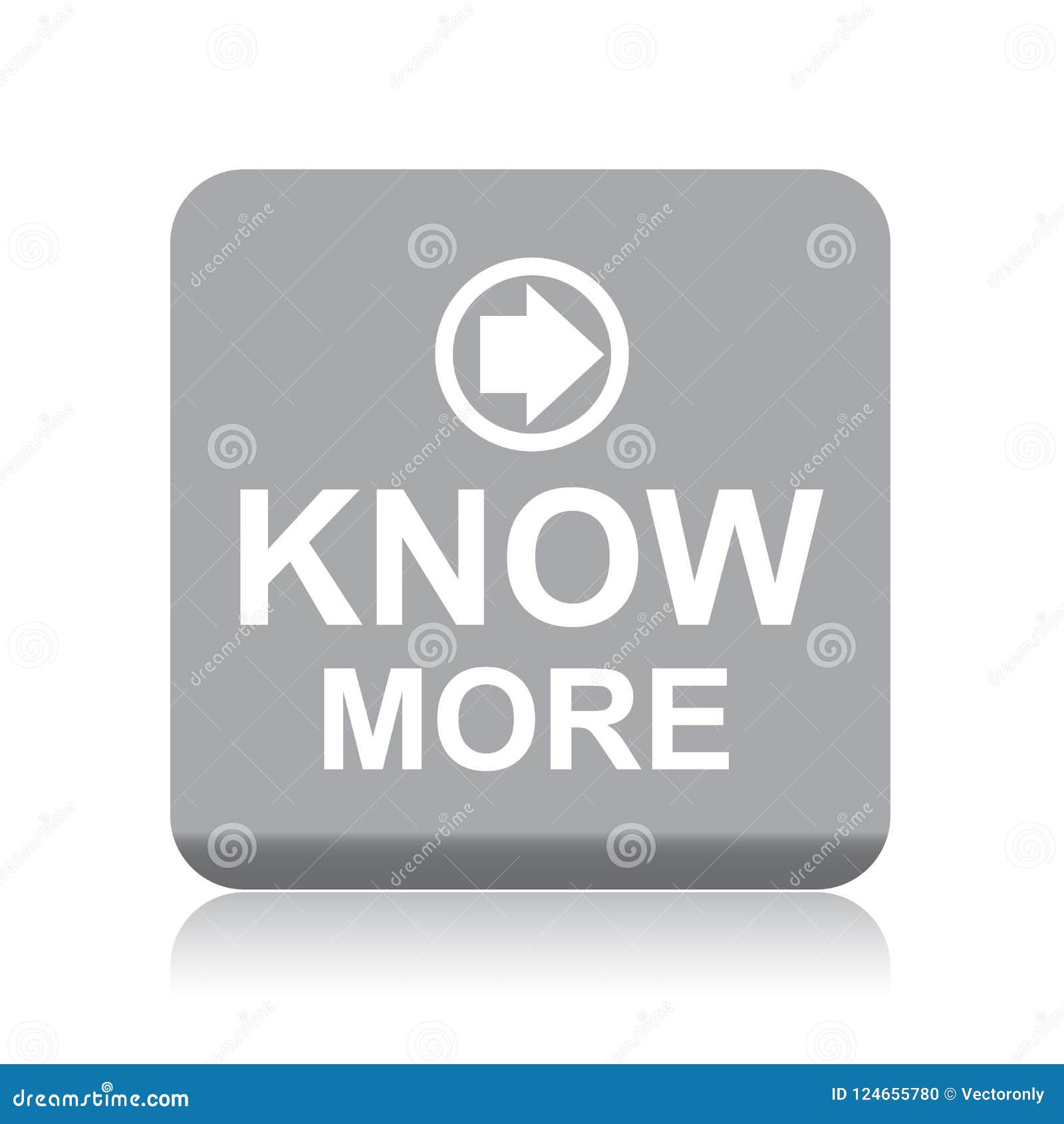 Know more button stock illustration. Illustration of communication ...