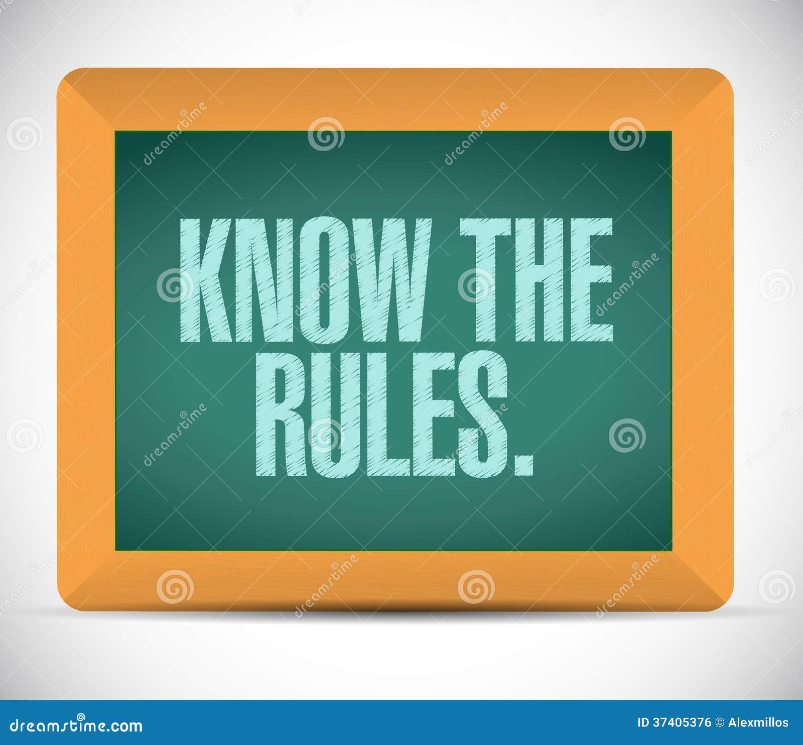 Know the Rules Illustration Design Stock Illustration - Illustration of ...