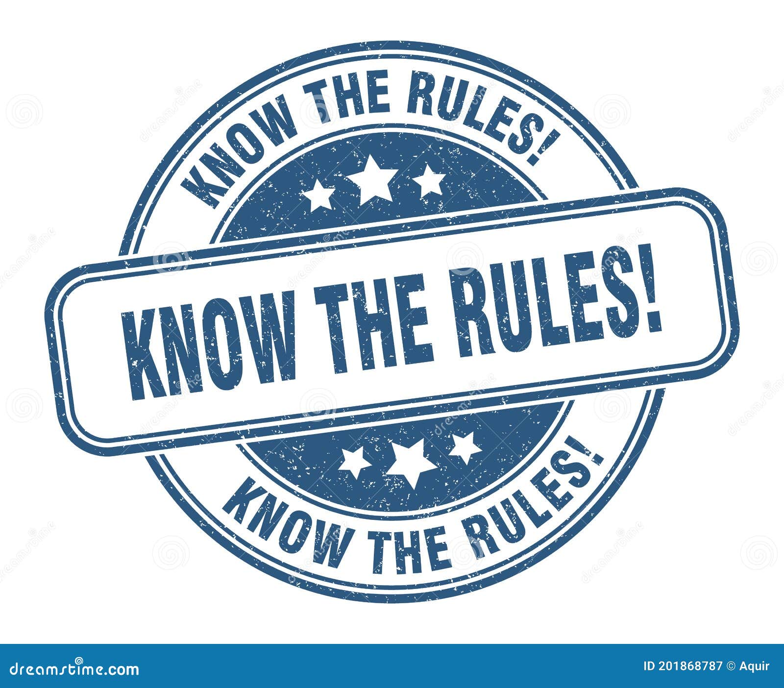 Know the Rules Stamp. Know the Rules Round Grunge Sign Stock Vector ...
