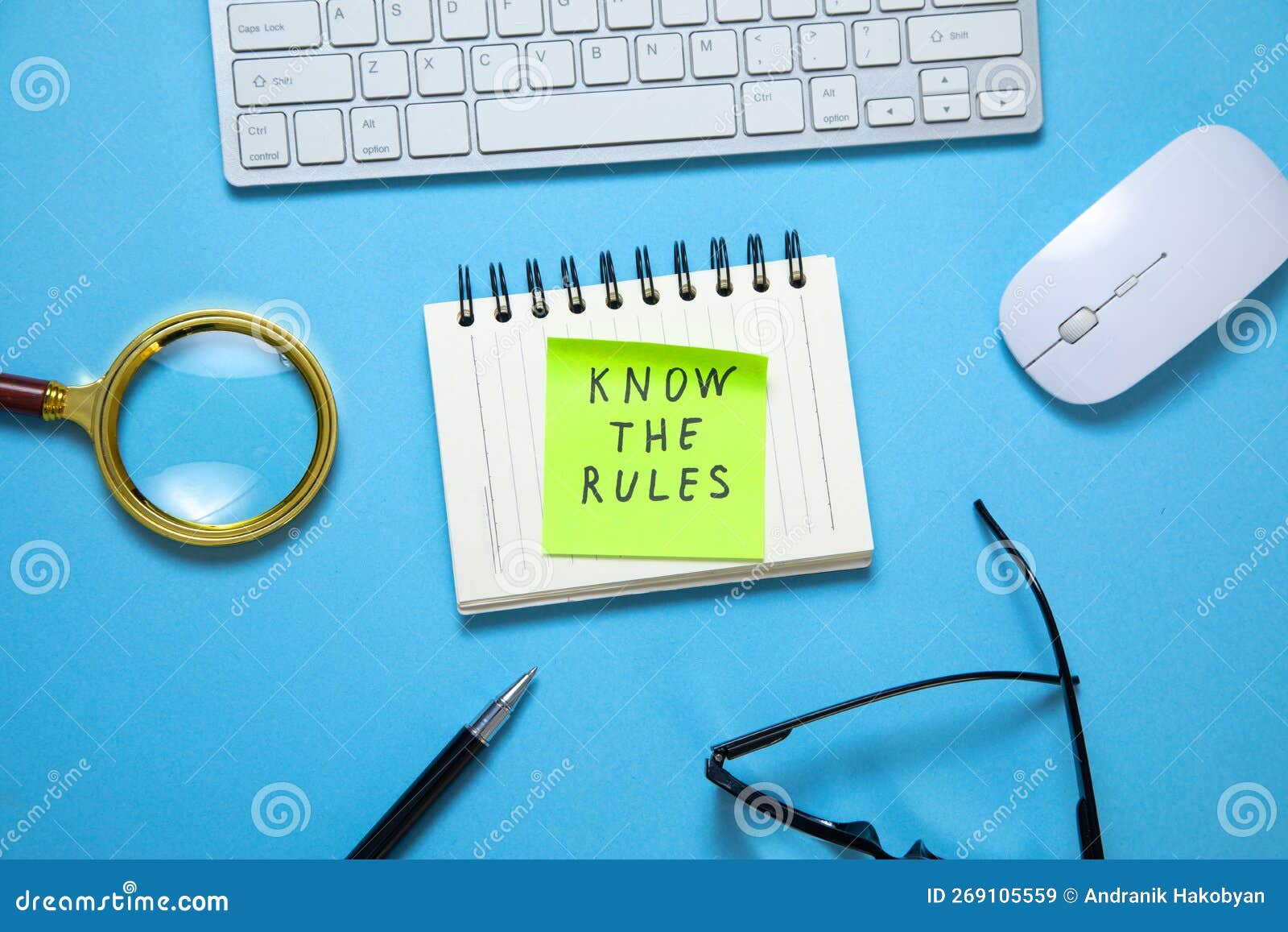 Know the Rules on Sticky Note with a Business Objects on the Blue ...