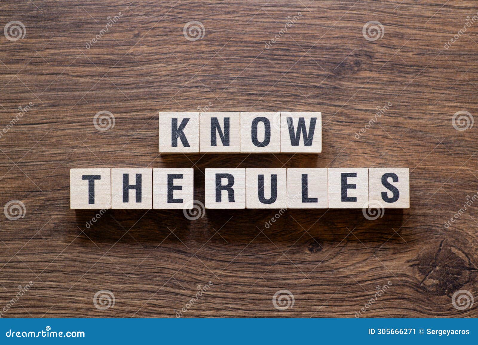 Know the Rules - Word Concept on Building Blocks, Text Stock Image ...