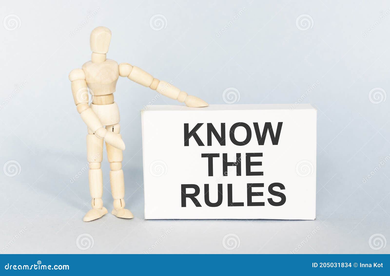 Know the Rules Written on Card with Stock Photo - Image of policy ...