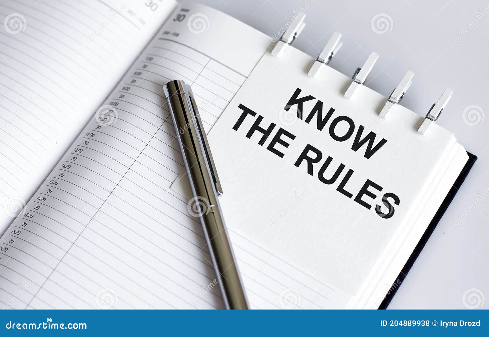 Know the Rules Written on Sticky Note with Pen Stock Photo - Image of ...
