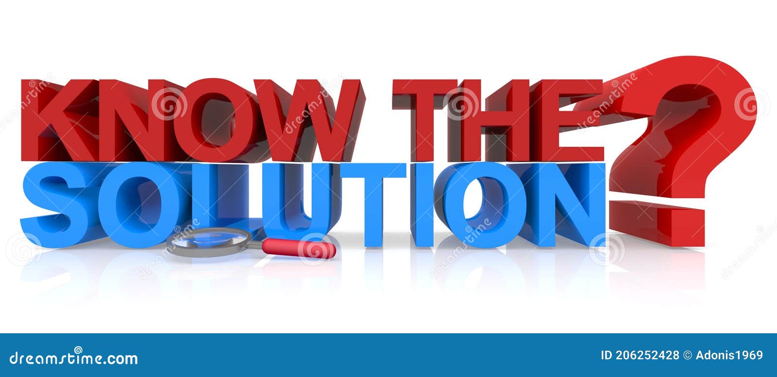 Know the solution on white stock illustration. Illustration of jigsaw ...