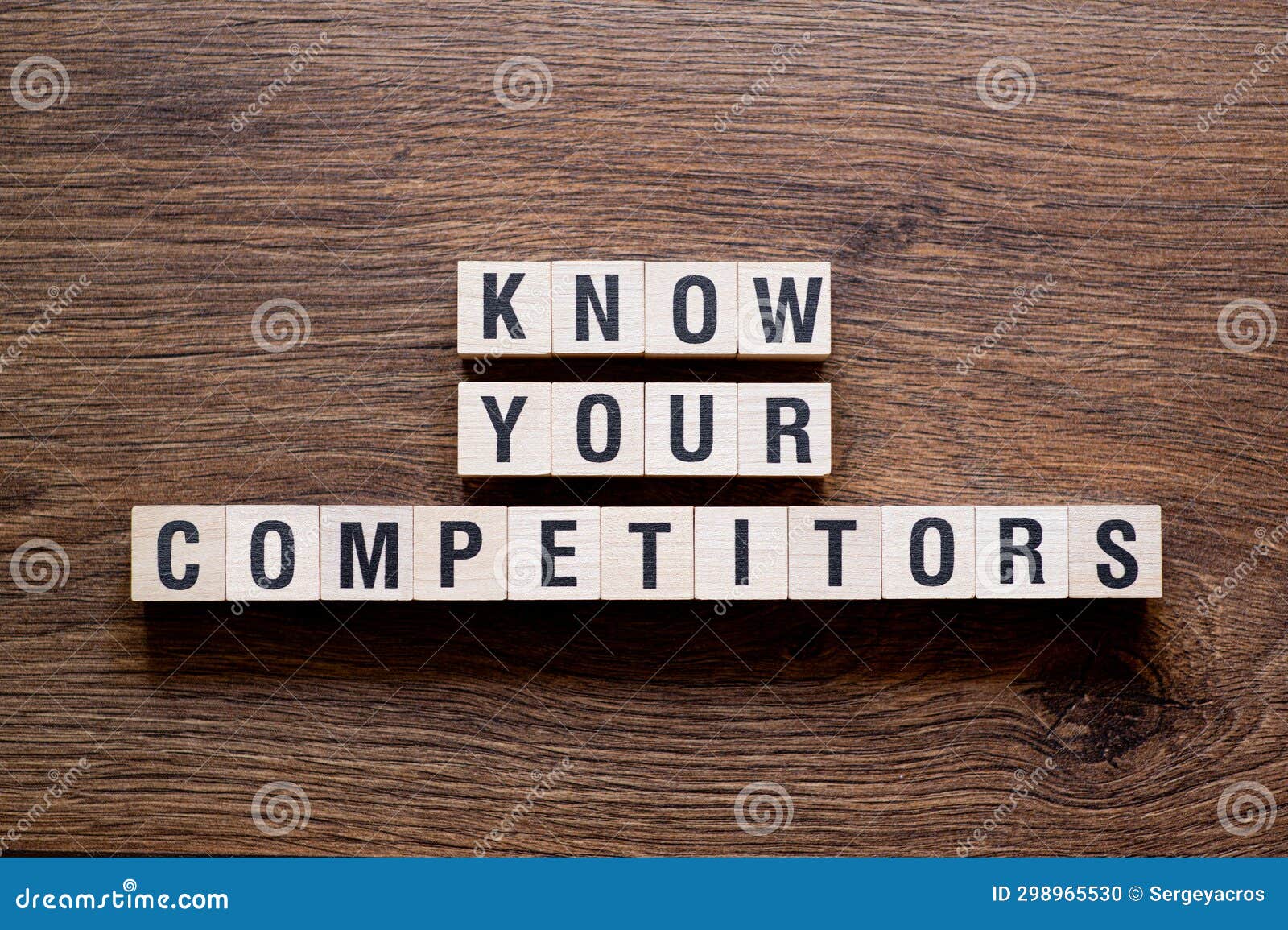 Know Your Competitors - Word Concept on Building Blocks, Text Stock ...