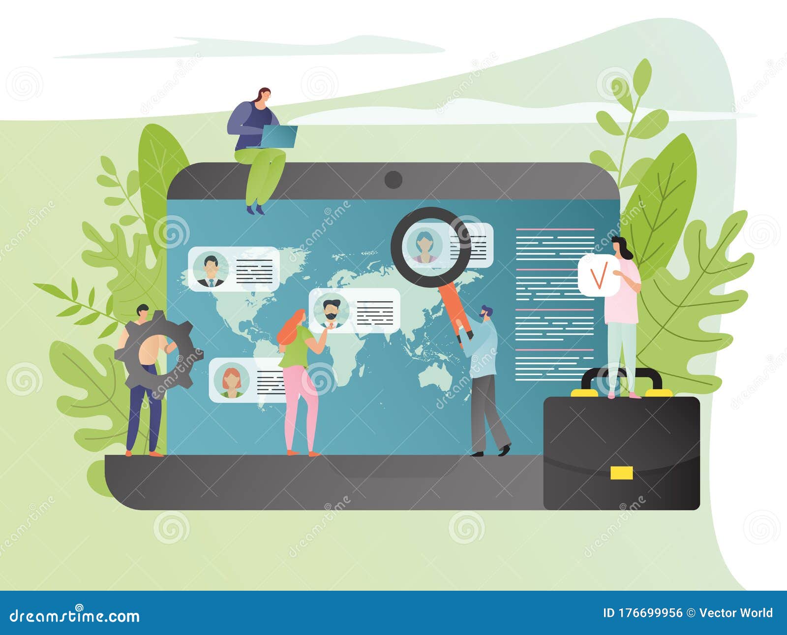 Know Your Customer Concept, Tiny People Research Client Database Online ...