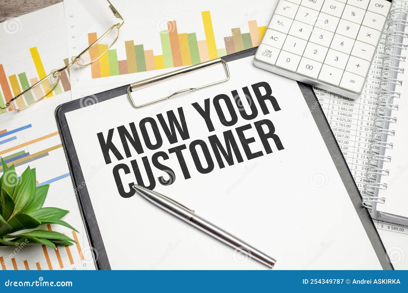 Know Your Customer Text, Pen are on the Desktop. Business Concept Stock ...