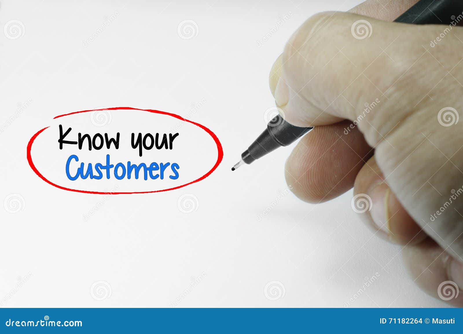 Know Your Customers stock photo. Image of notebook, vision - 71182264