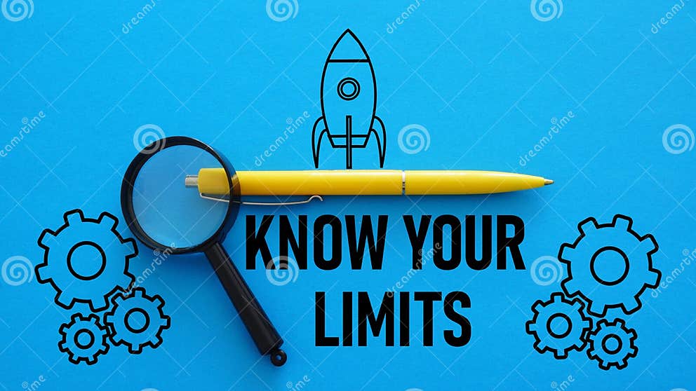 Know Your Limits is Shown Using the Text Stock Photo - Image of measure ...
