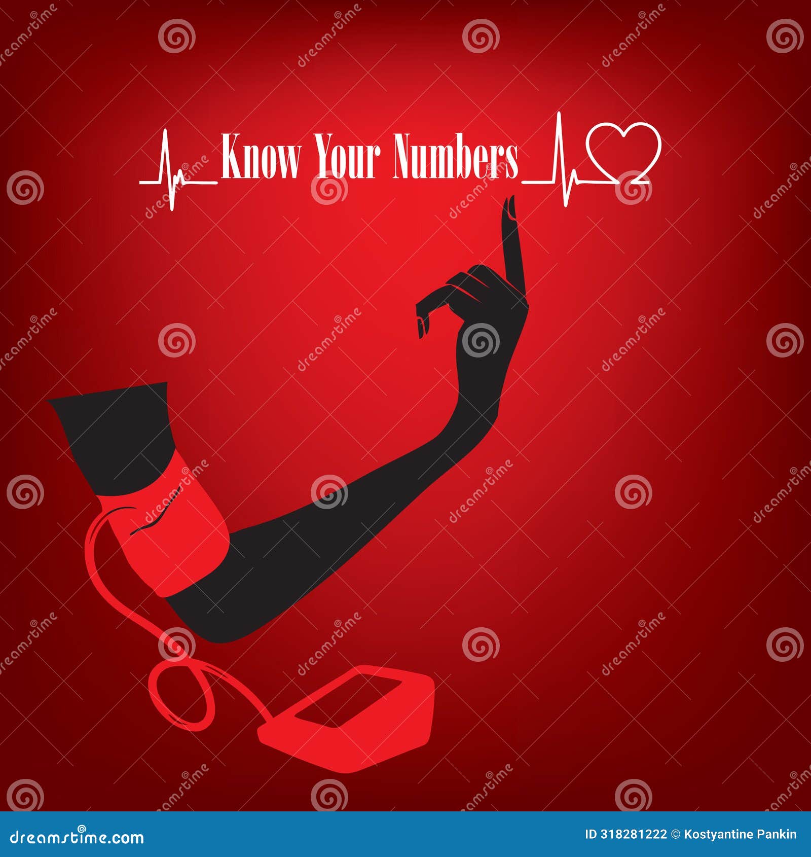 Know Your Numbers stock vector. Illustration of heart - 318281222