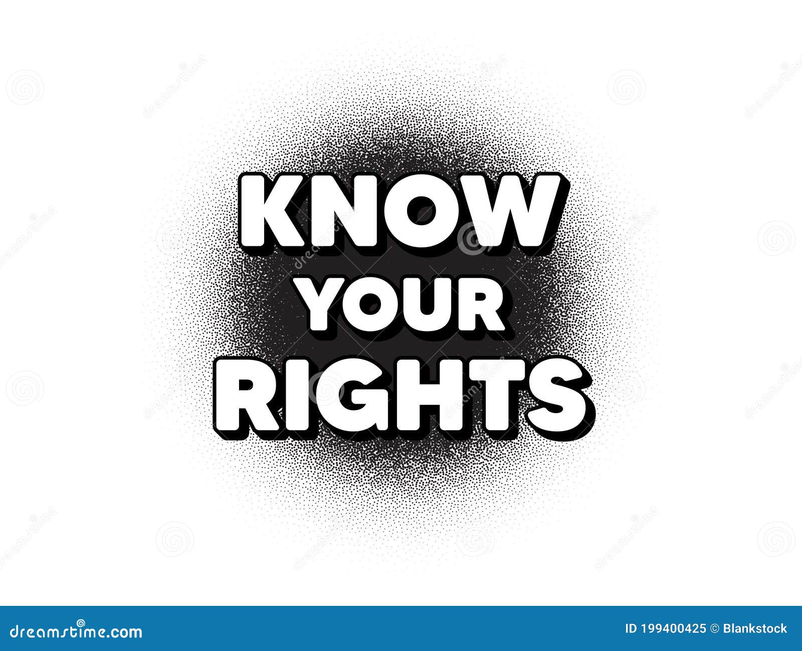 Know Your Rights Message. Demonstration Protest Quote. Vector Stock ...