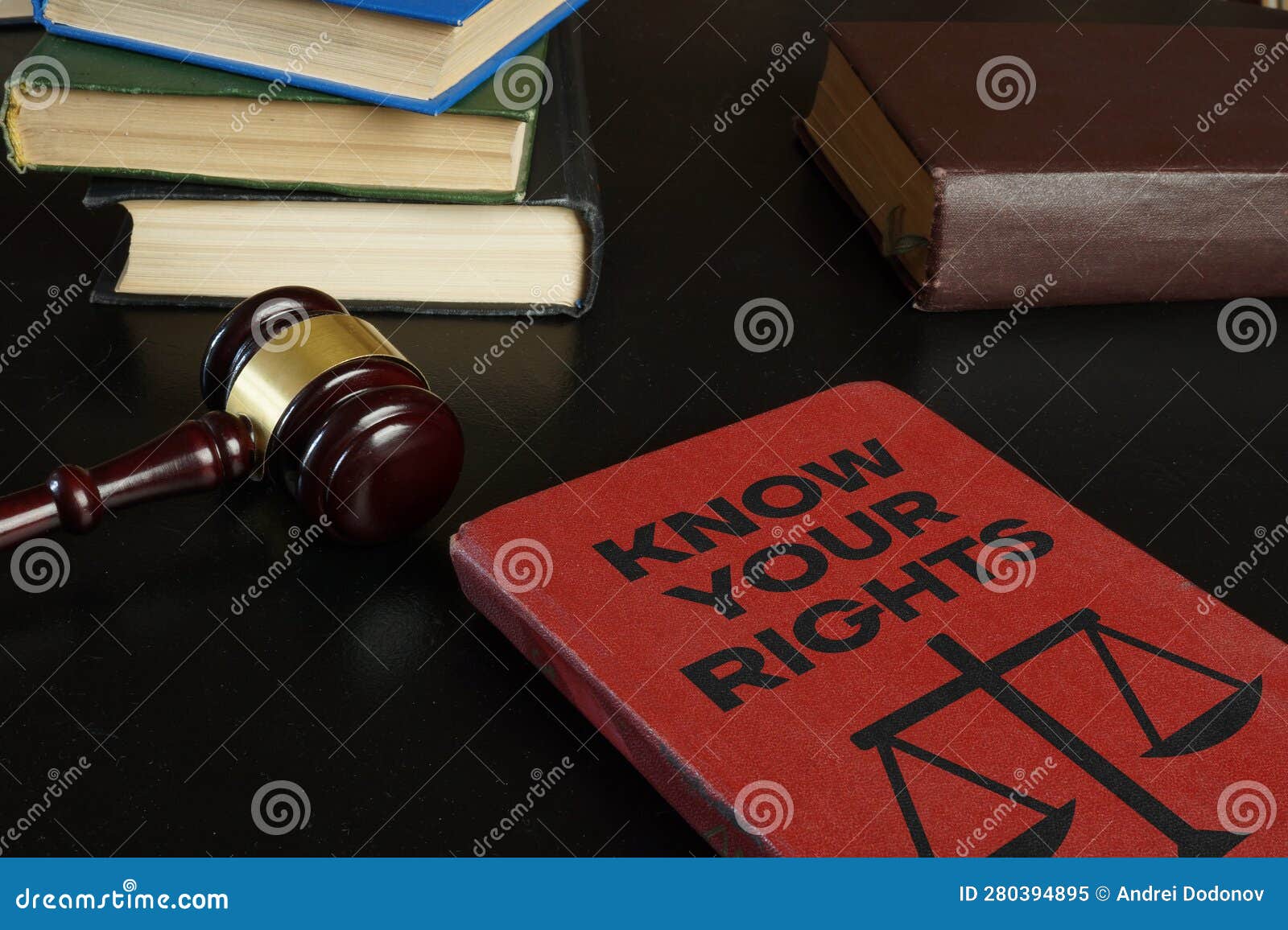 Know Your Rights is Shown Using the Text on the Book and Photo of the ...