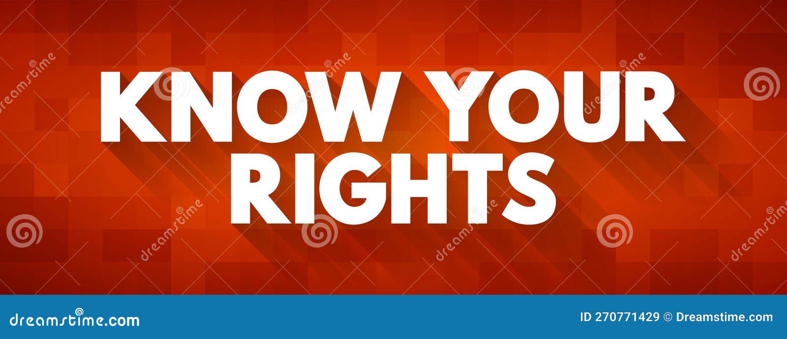 Know Your Rights Text Quote, Concept Background Stock Illustration ...