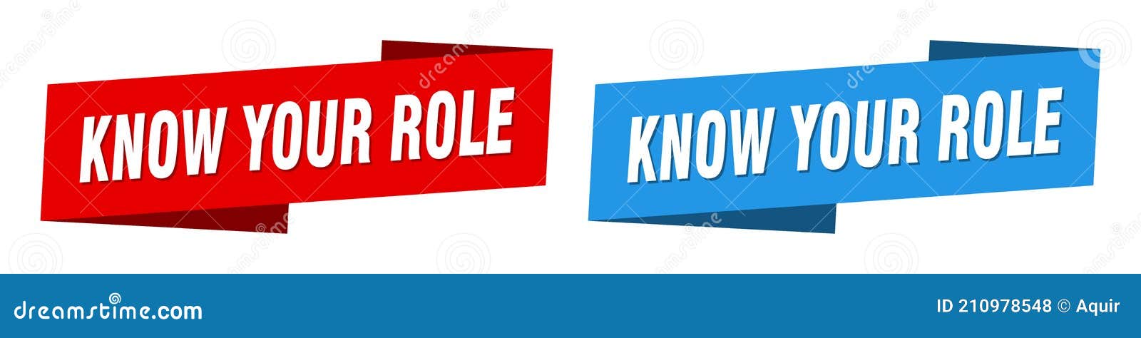 Know Your Role Banner. Know Your Role Ribbon Label Sign Set Stock ...