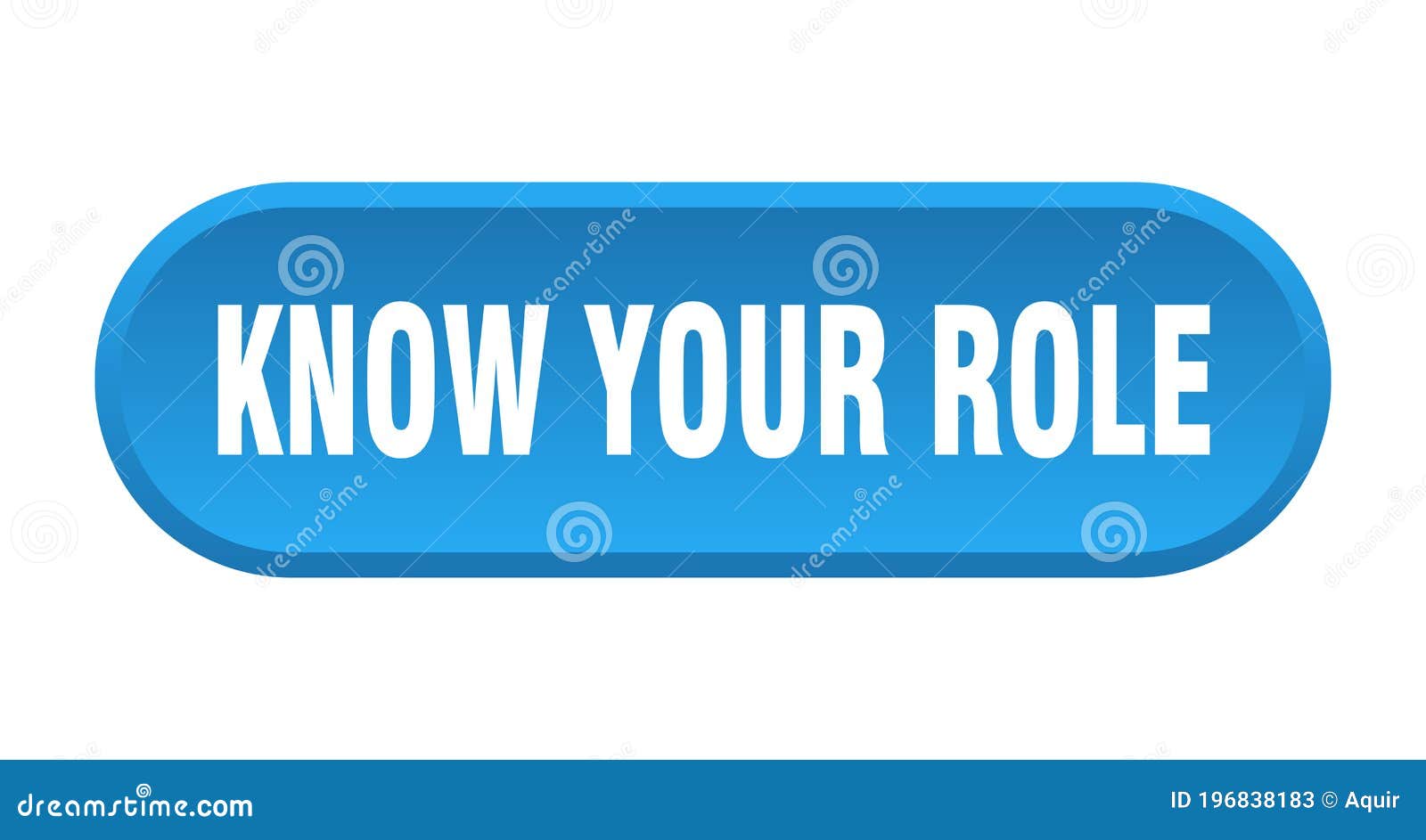 Know your role button stock vector. Illustration of role - 196838183