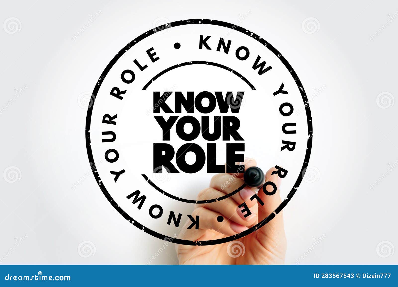 Know Your Role Text Stamp, Concept Background Stock Image - Image of ...