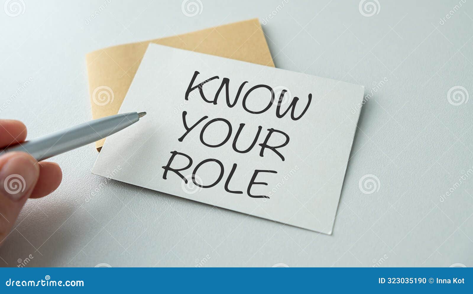 Know Your Role Written on a Memo Stick. Inspiration. Stock Photo ...