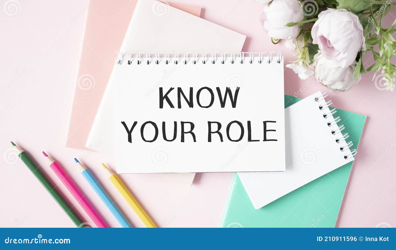 Know Your Role Written on Paper Over Pink Stock Photo - Image of ...