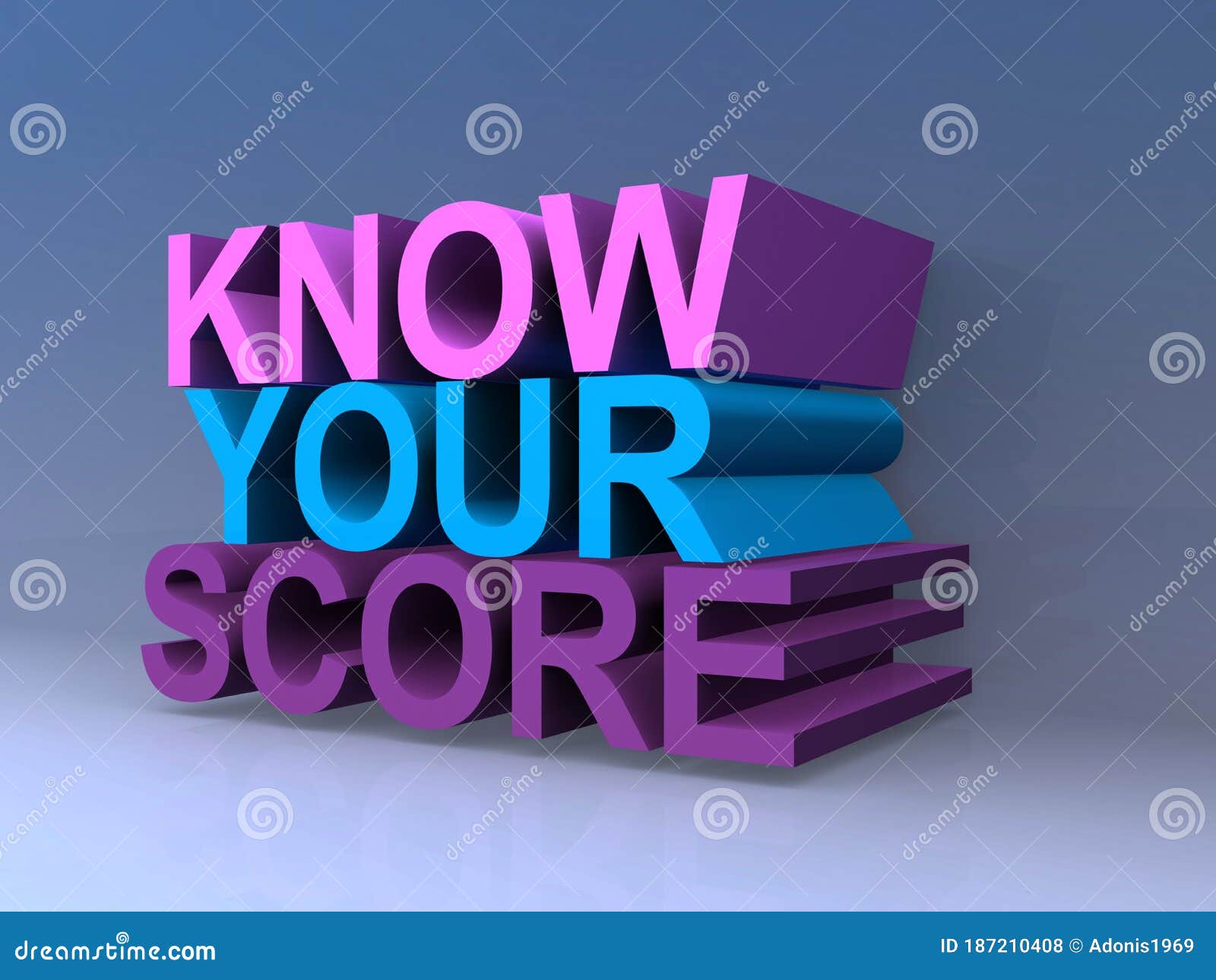Know your score stock illustration. Illustration of catered - 187210408