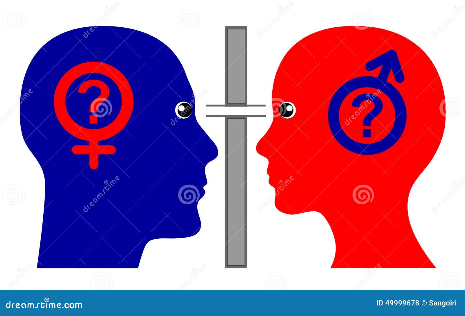 Knowing one another stock illustration. Illustration of interaction ...