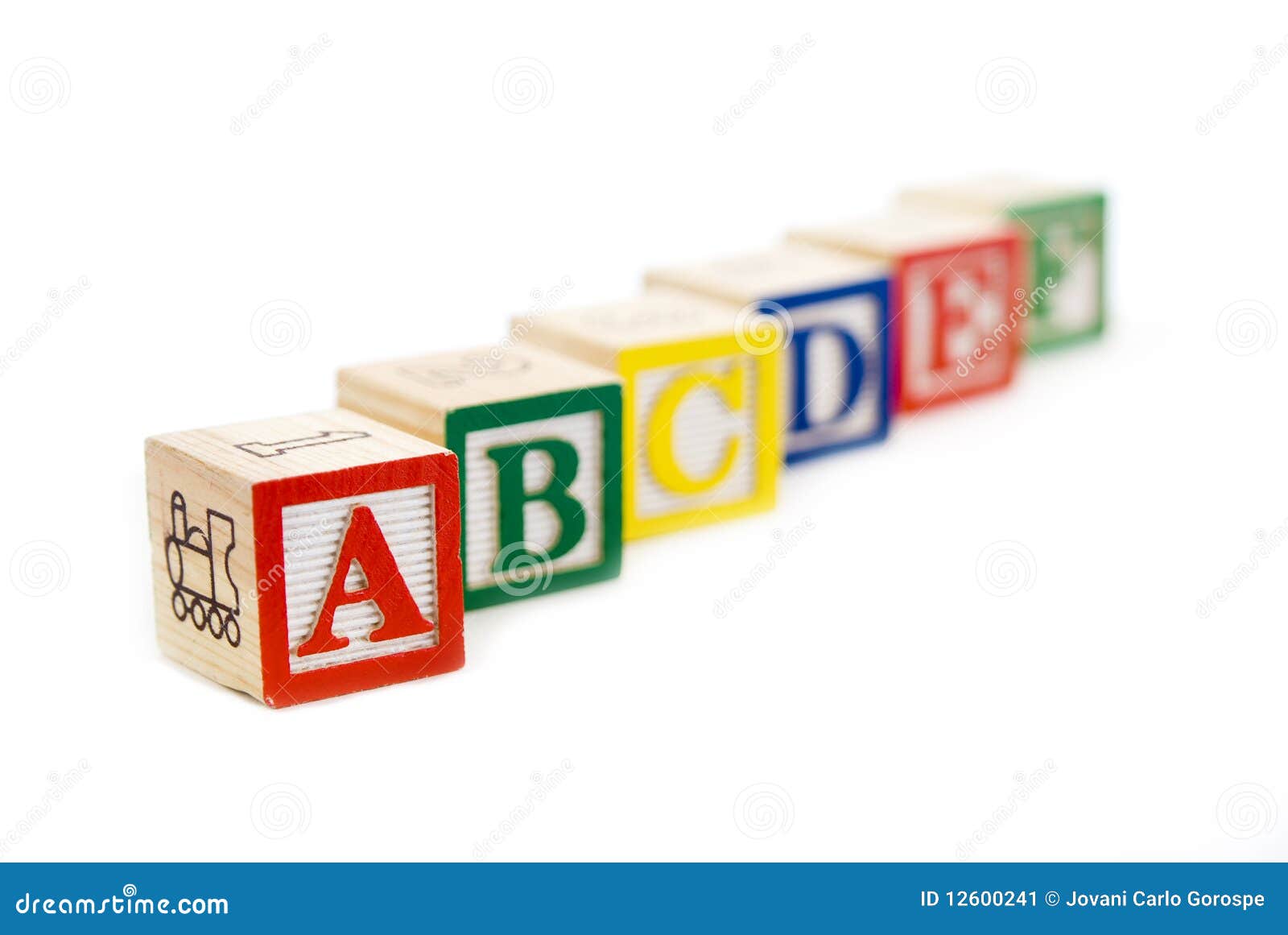 Knowing Your ABC s stock image. Image of shallow, rainbow - 12600241