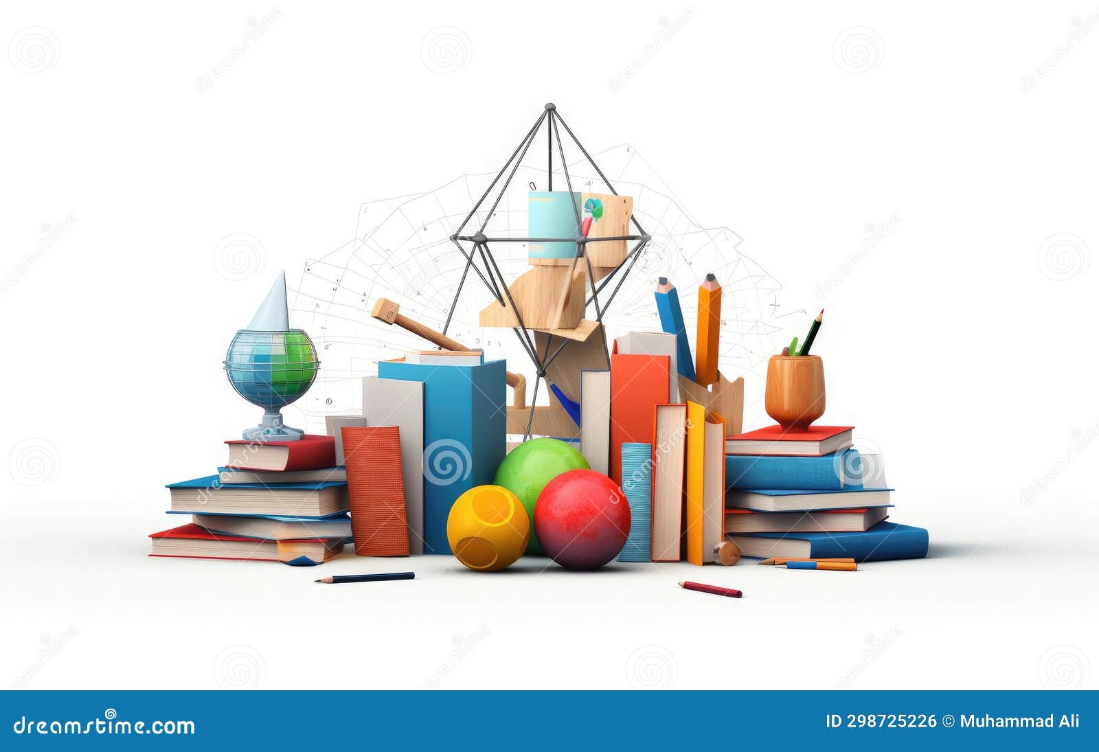 Knowledge Access Service on White Background Stock Photo - Image of ...