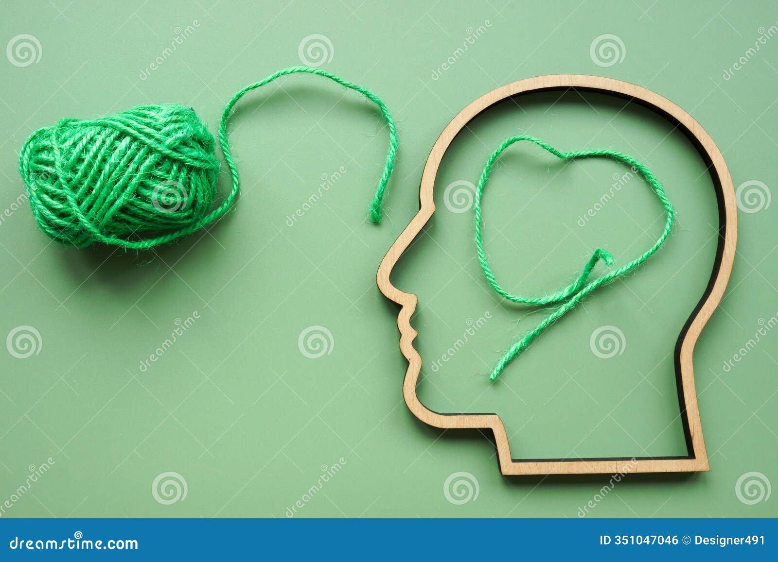 Knowledge As a Tangled Thread with Part in the Head. Symbolizing ...