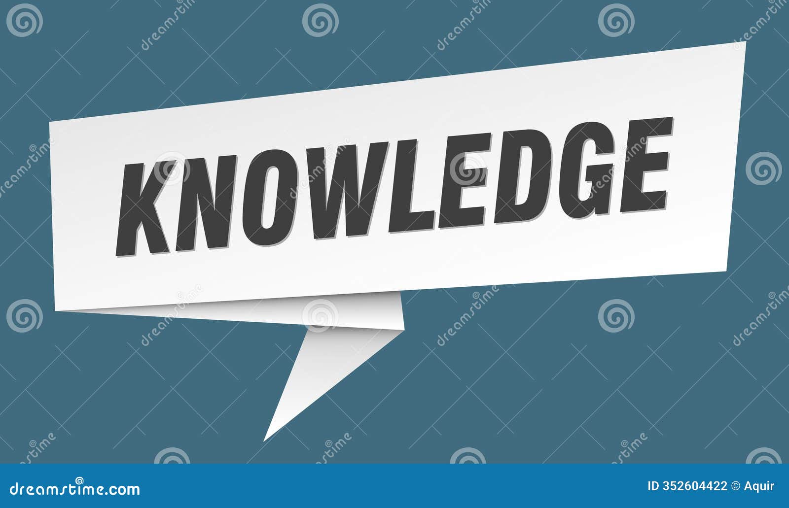 Knowledge Banner. Knowledge Speech Bubble, Label, Sticker, Sign ...