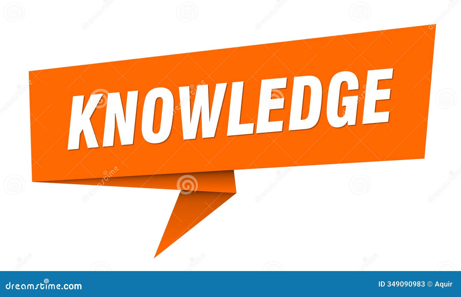 Knowledge Banner. Knowledge Speech Bubble, Label, Sticker, Sign ...