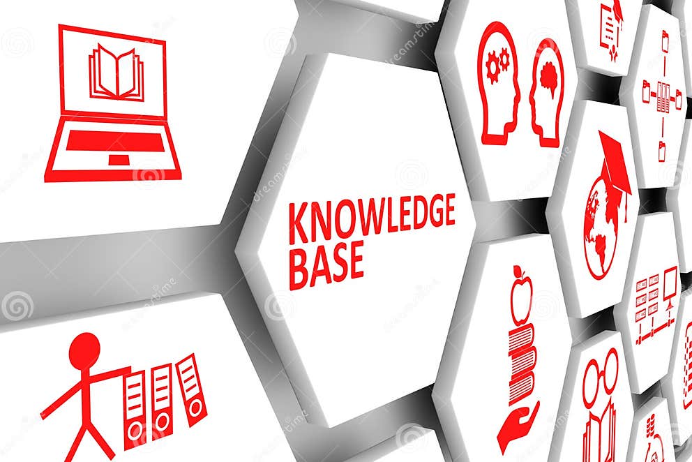 KNOWLEDGE BASE concept stock illustration. Illustration of concept ...