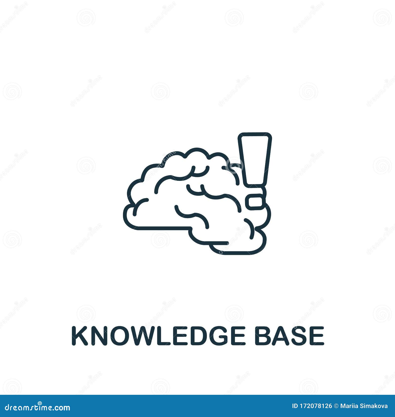 Knowledge Base Icon from Customer Service Collection. Simple Line ...