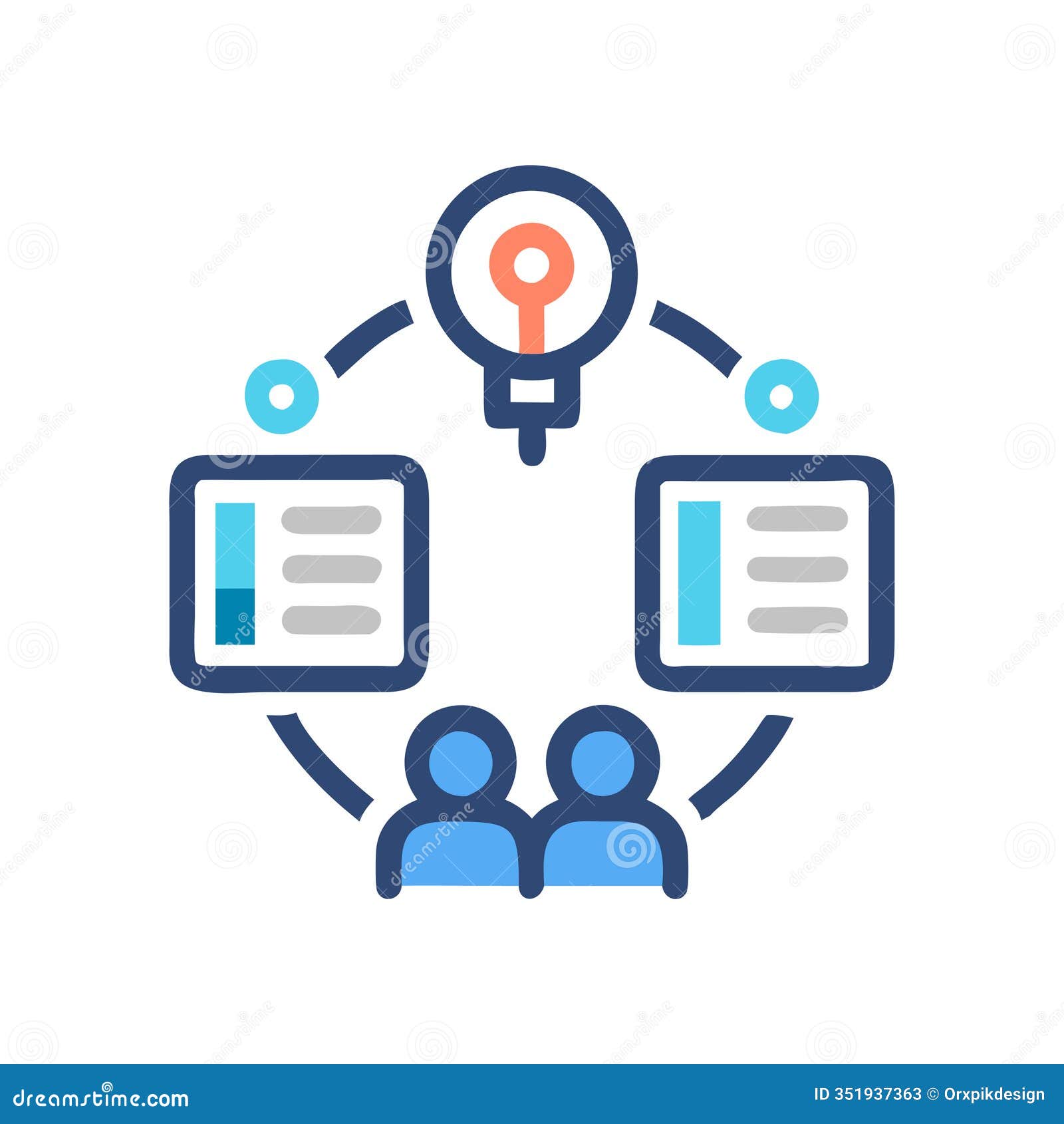 Knowledge Base Concept Icon Stock Vector - Illustration of knowledge ...