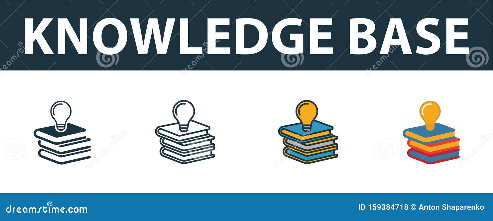 Knowledge Base Icon Set. Premium Symbol in Different Styles from ...