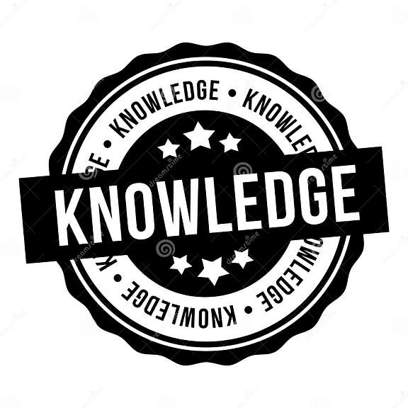 Knowledge Black Round Stamp. Eps10 Vector Badge Stock Vector ...